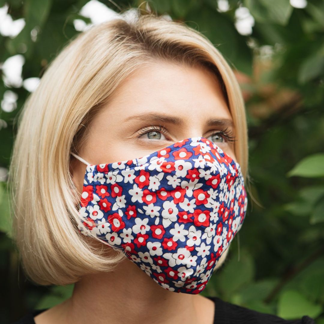 Red Poppy - Adults - Reusable Barrier Mask – JESSICA GRAAF