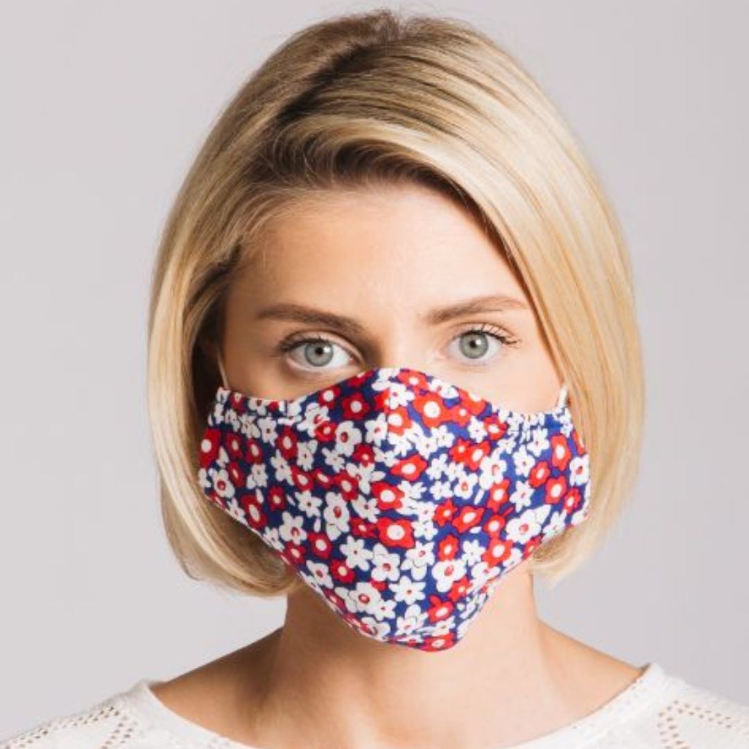 Red Poppy - Adults - Reusable Barrier Mask – JESSICA GRAAF